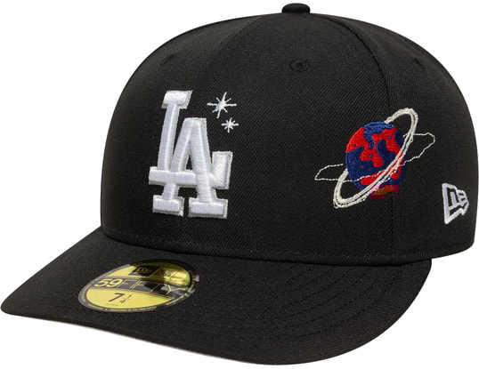 New Era MLB 59fifty Los Angeles Dodgers Planet Icon Cap Black - 35.95 ...