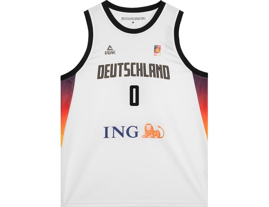 Peak DBB Germany Isaac Bonga Jersey 2025 White - 94,95 € | Available at ...