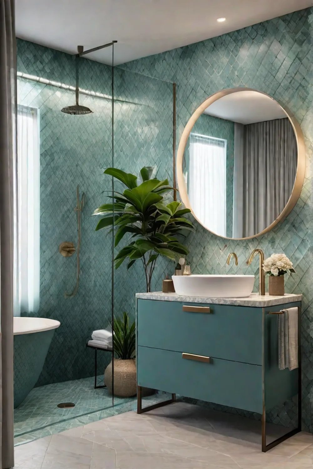 Picking the 10 Perfect Color Palettes for Your Coastal Bathroom ...
