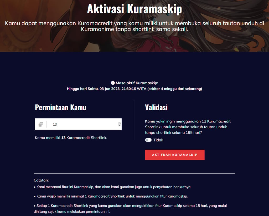 Halaman Kreator Kuramanime (@kuramanime) di Trakteer - Trakteer.id
