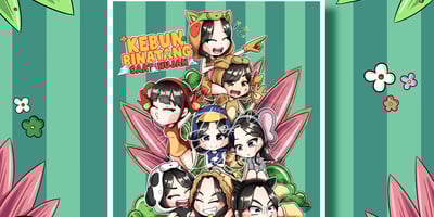 [Deskripsi Paket] Poster All Member JKT48 New Era - Ame No Doubutsuen ...