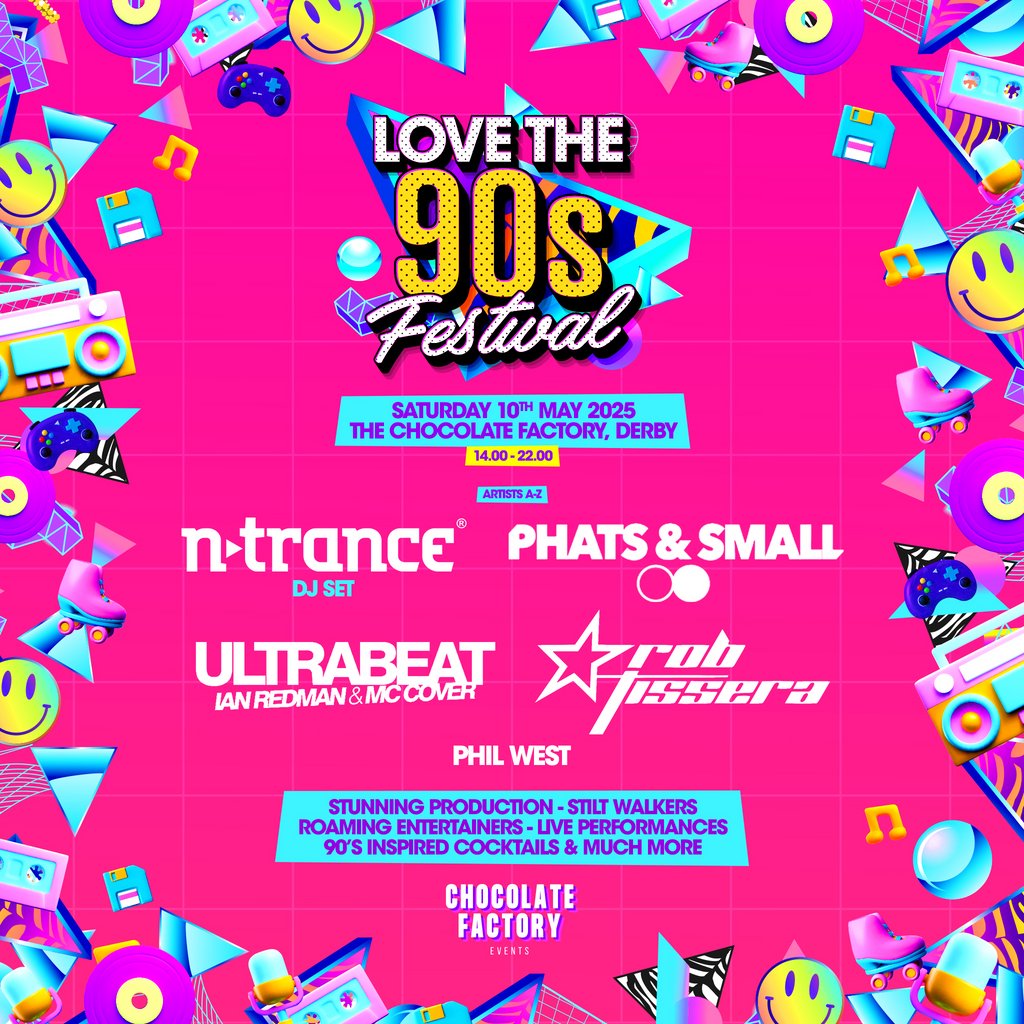 Hotels near Love The 90's Fest | Chocolate Factory, Derby, United ...