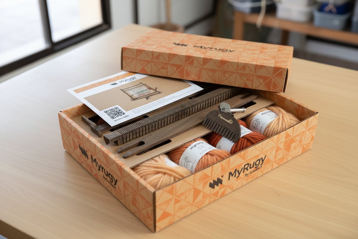 MyRugy Workshop Studio in 360°: The Origins of Your Box, Loom, and Woo