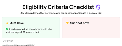 CARE Model Therapy for Stuttering Clinical Trial 2024 | Power