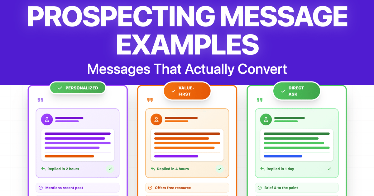 Linkedin Prospecting Messages: How to Write + Templates