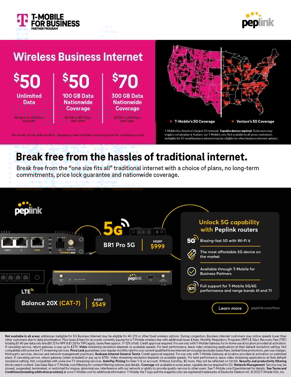 Peplink Wireless 5G Routers with T-Mobile Peplink
