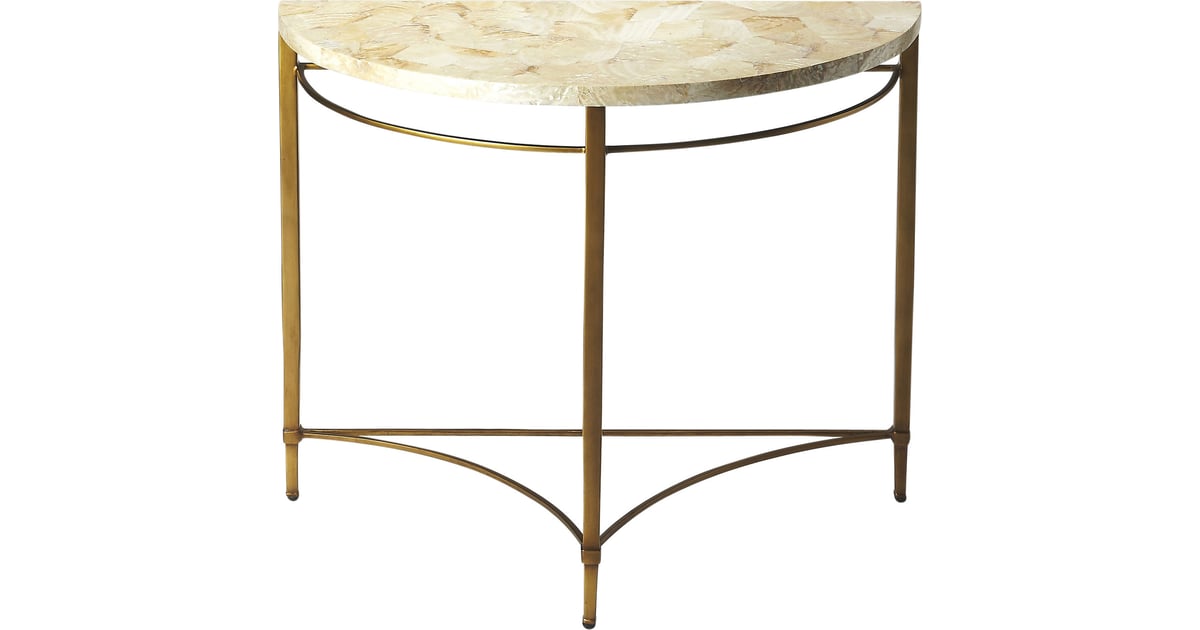 Butler Specialty Company Marlena Cabebe Shell Demilune Console Table ...