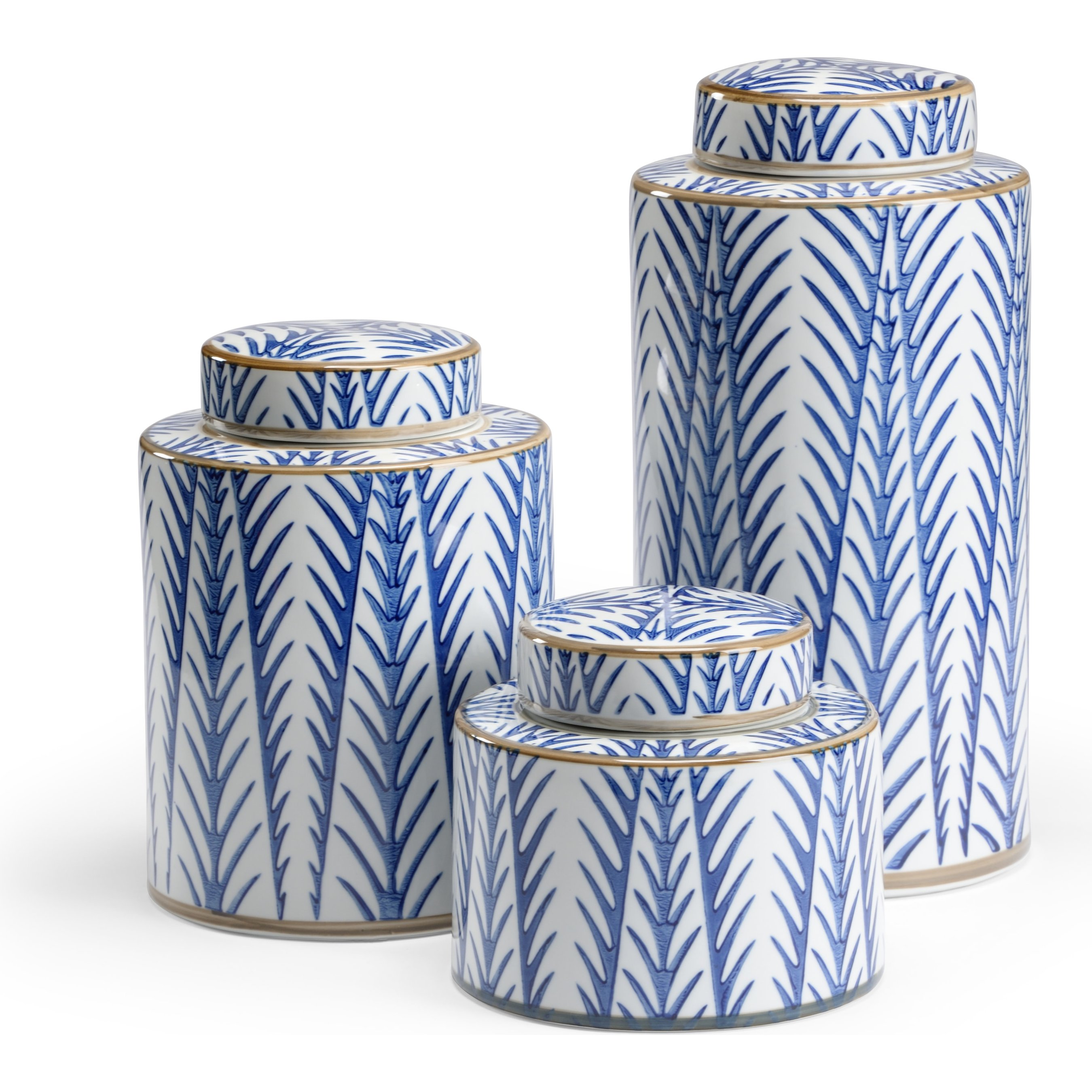 Wildwood Blue Fronds Canisters | Layla Grayce