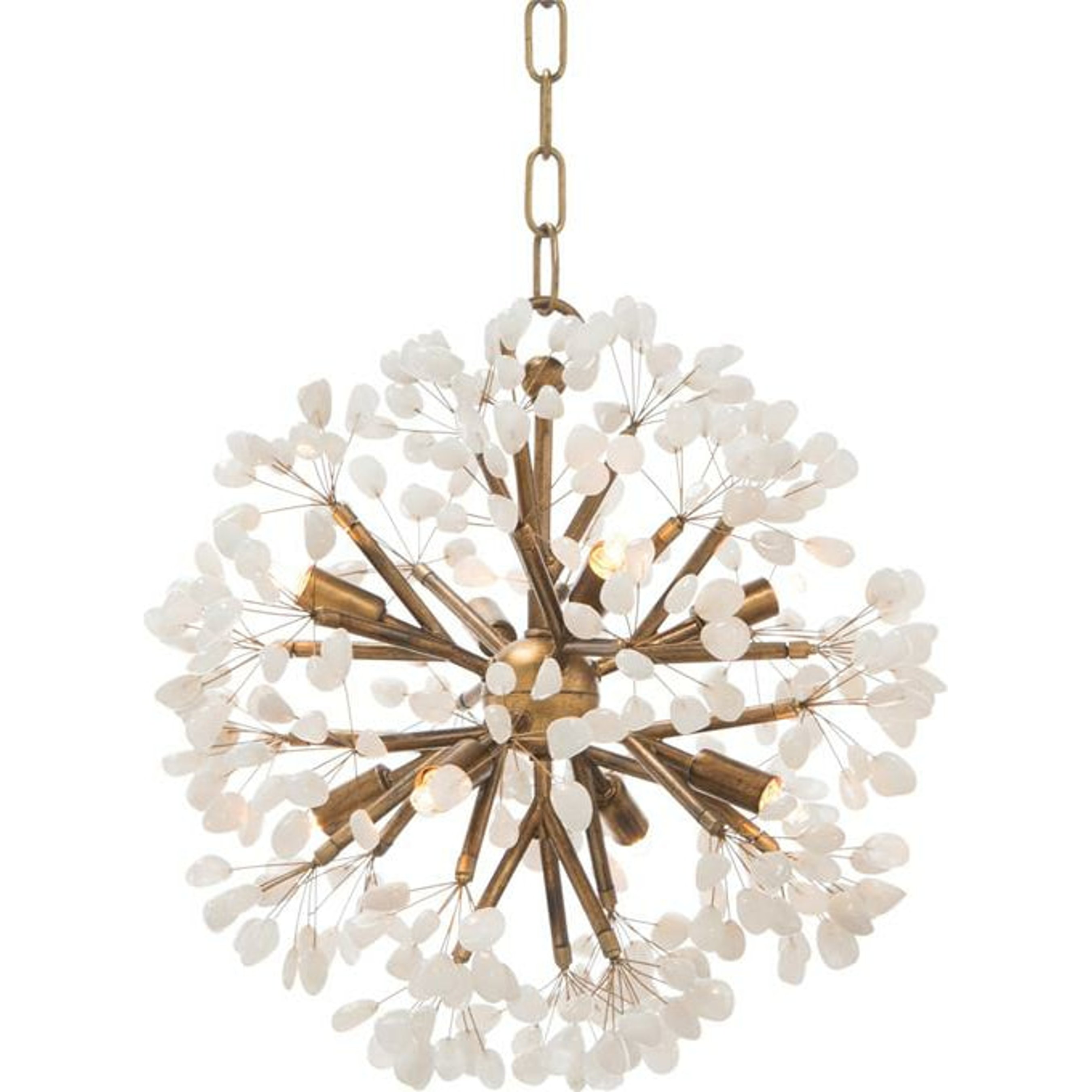 John-Richard Ceres: Quartz Crystal Spherical Chandelier | Layla Grayce