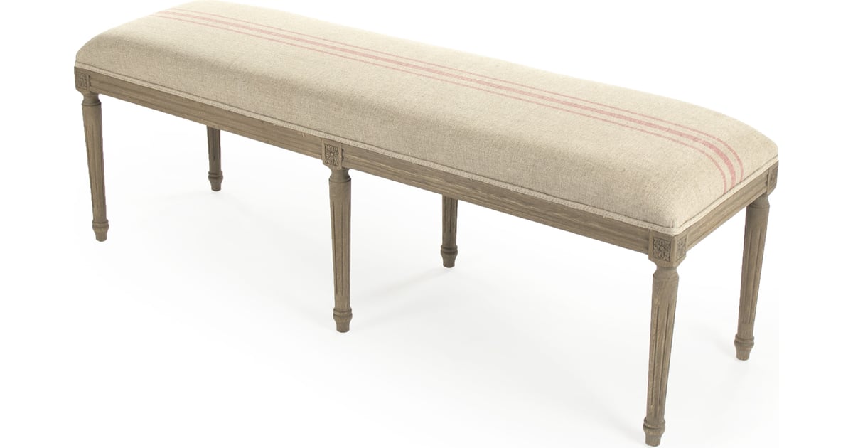 Zentique Louis Red Striped Bench | Layla Grayce