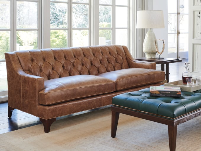 unique leather sofa