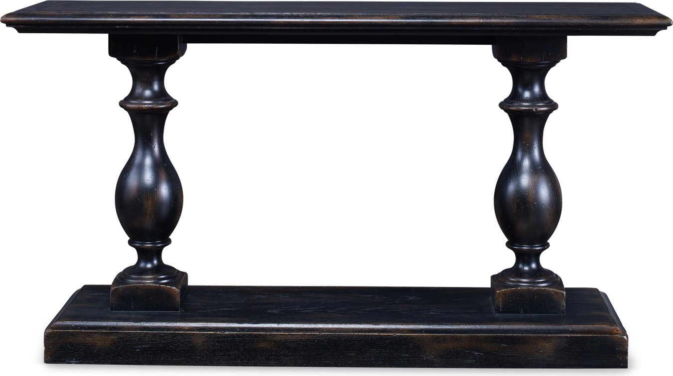 traditional console table black