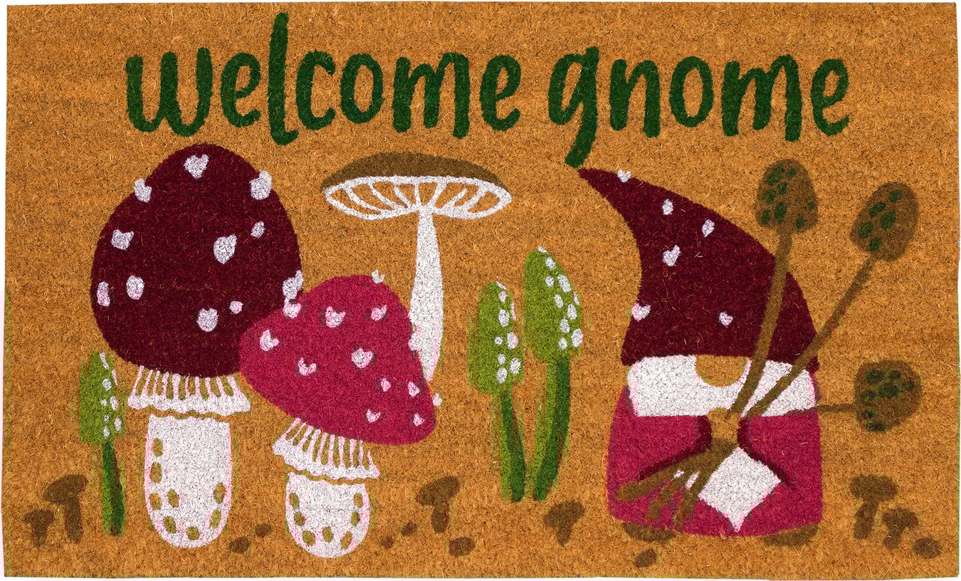 Trans Ocean by Liora Manne Natura Welcome Gnome Rug | PlushRugs