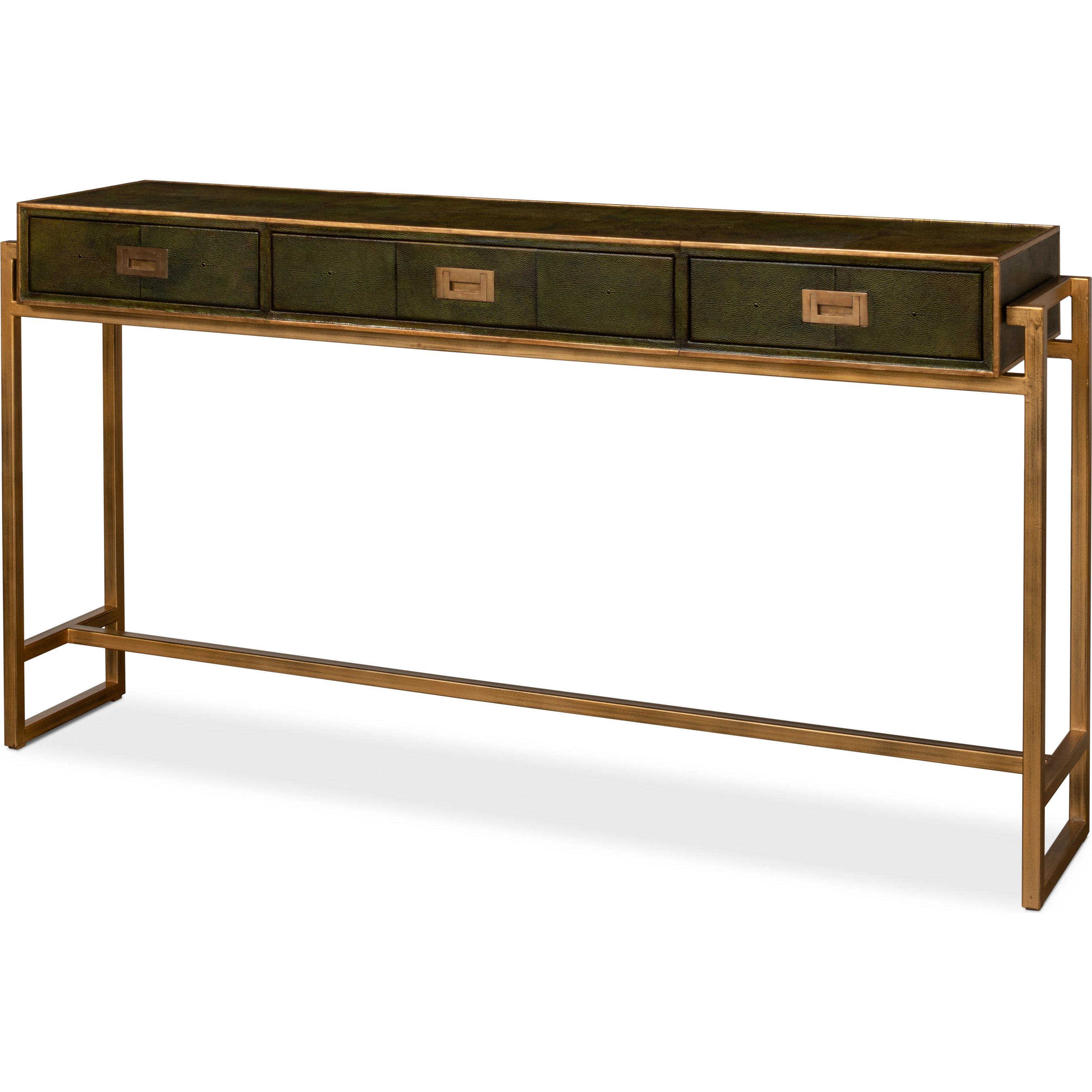 Sarreid Ltd. Leaf Shagreen Console Table | Layla Grayce