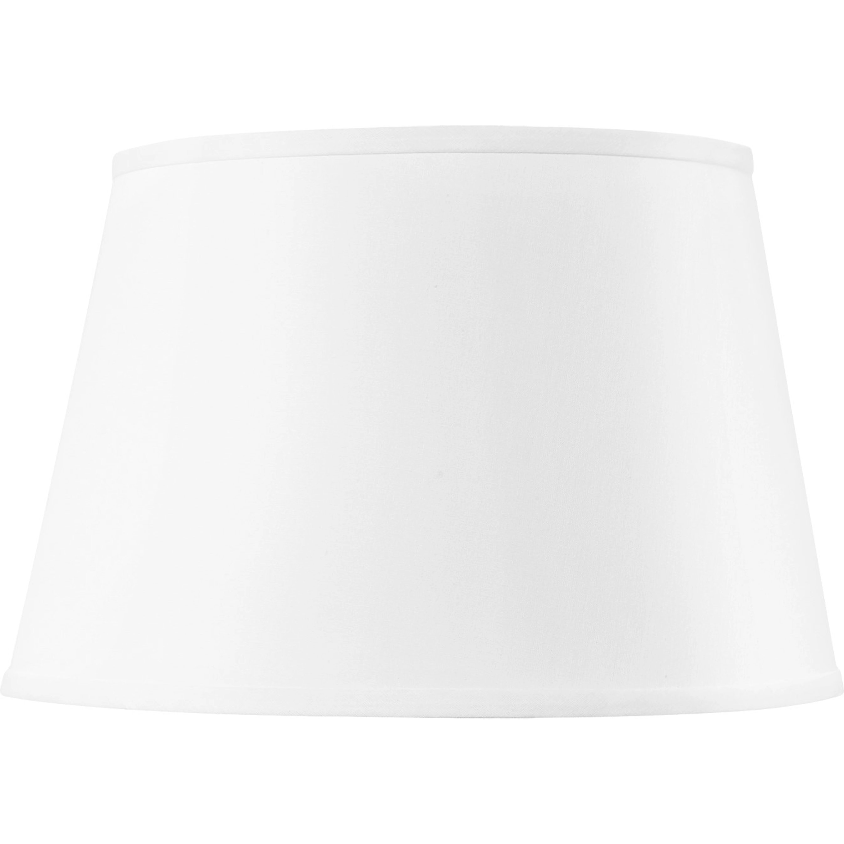 Villa & House Lamp Shade 16-INCH White Linen, with Gold | Layla Grayce