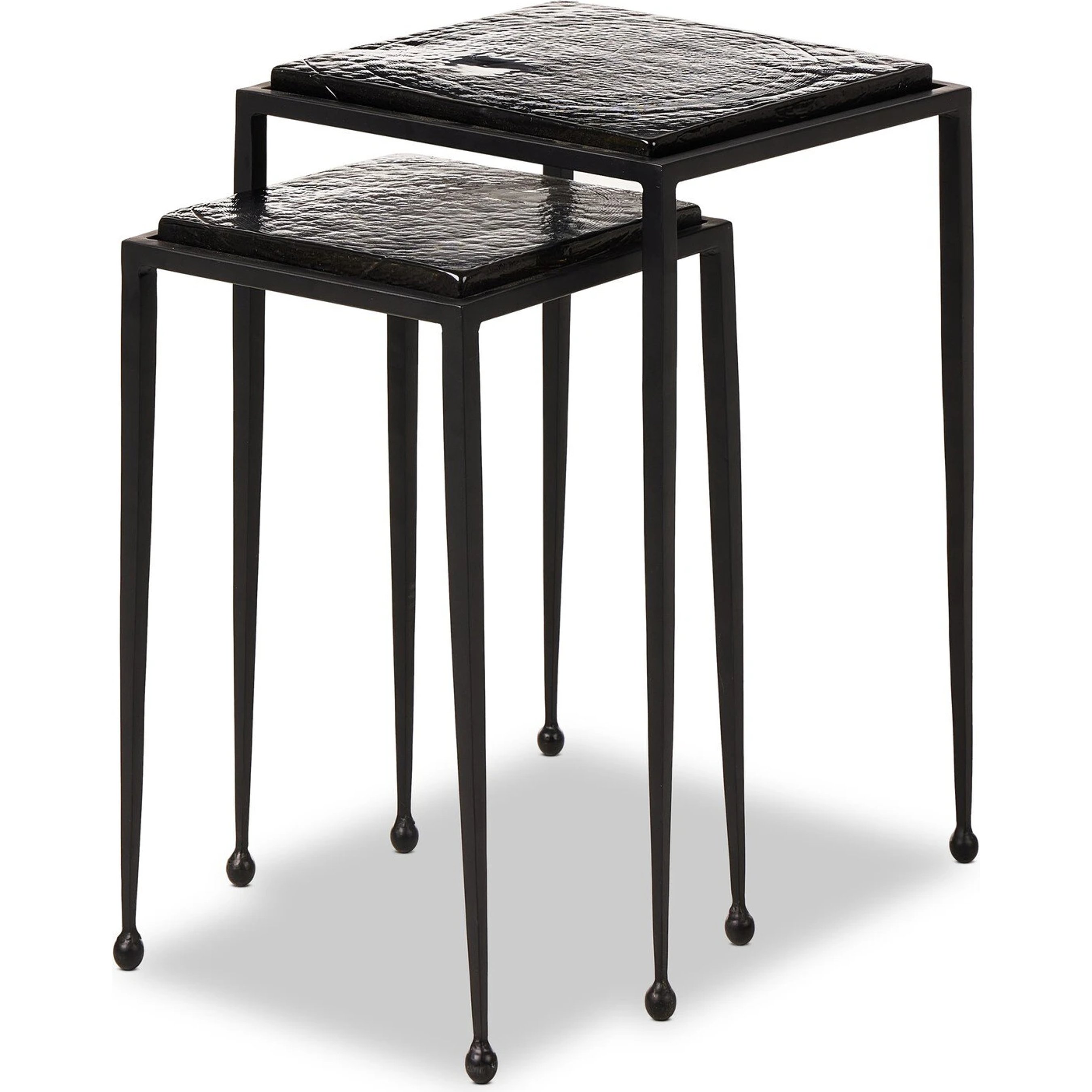 Four Hands Dalston Cast Glass Nesting Tables | Layla Grayce