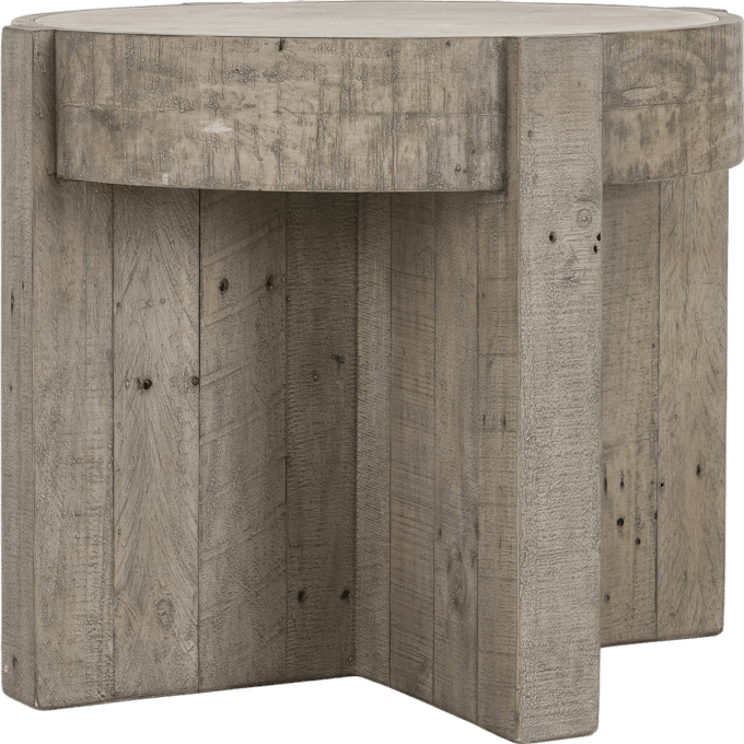 Classic Home Sonoma Round Reclaimed Pine Coffee Table | Layla Grayce