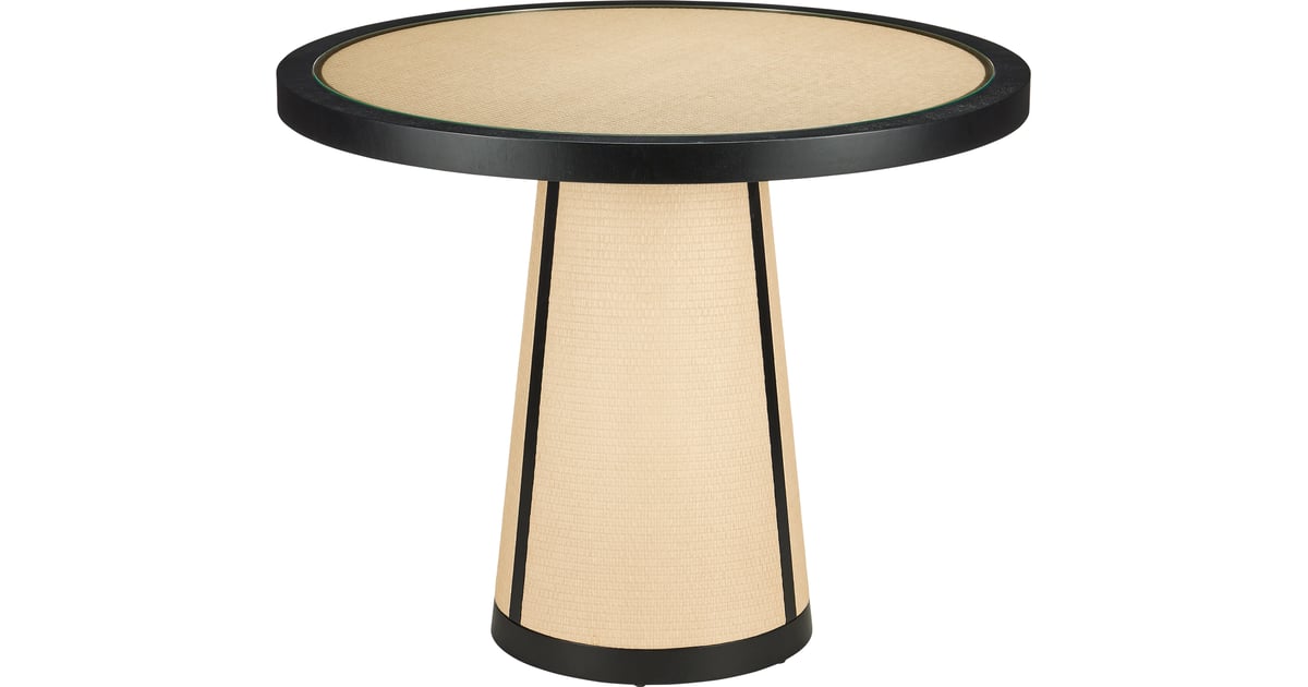 Currey and Company Deanna Raffia Entry Table | HedgeApple