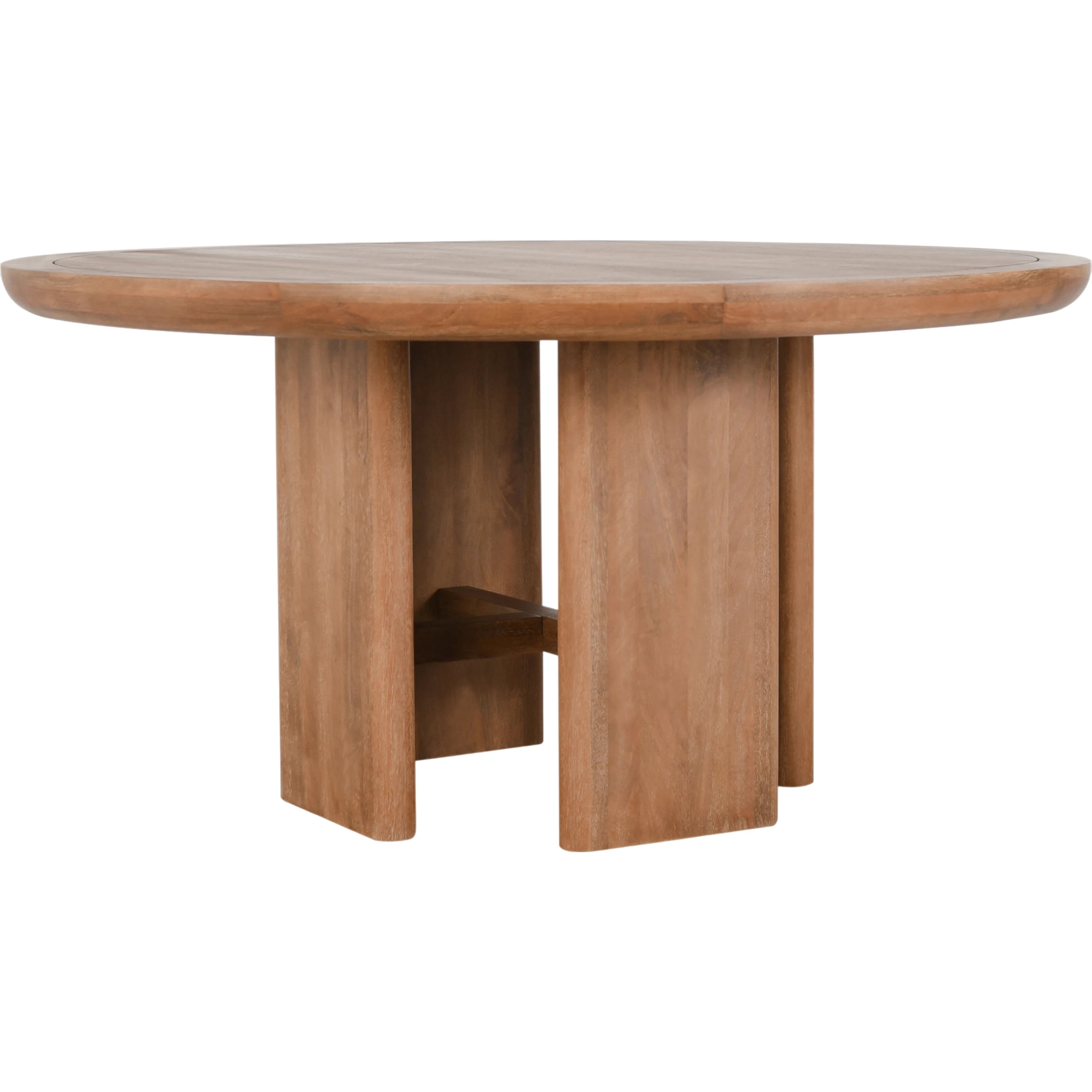 Classic Home Selena Round Mango Wood Dining Table | Layla Grayce