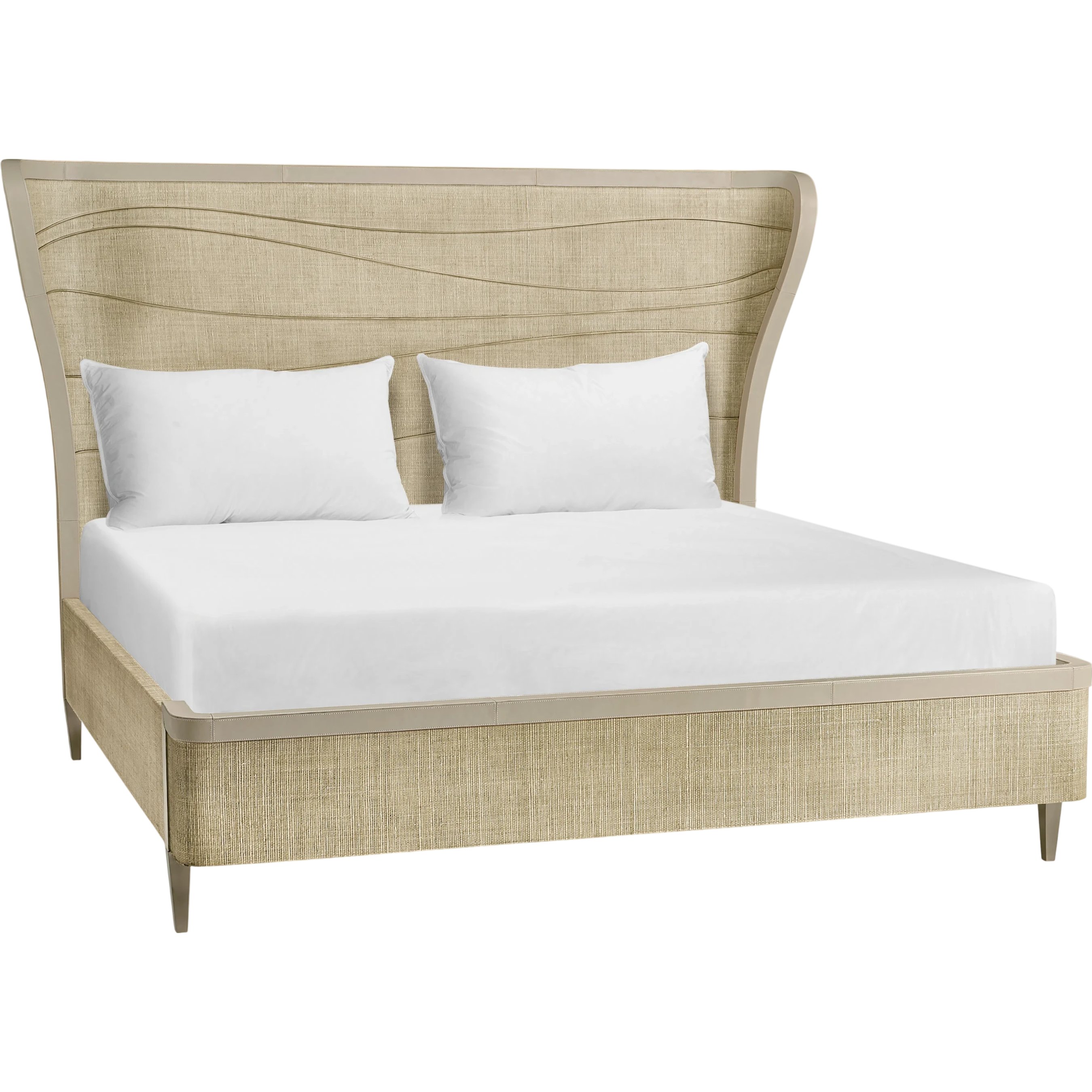 Jonathan Charles Water Seiche Woven Wing Wave Bed | Layla Grayce