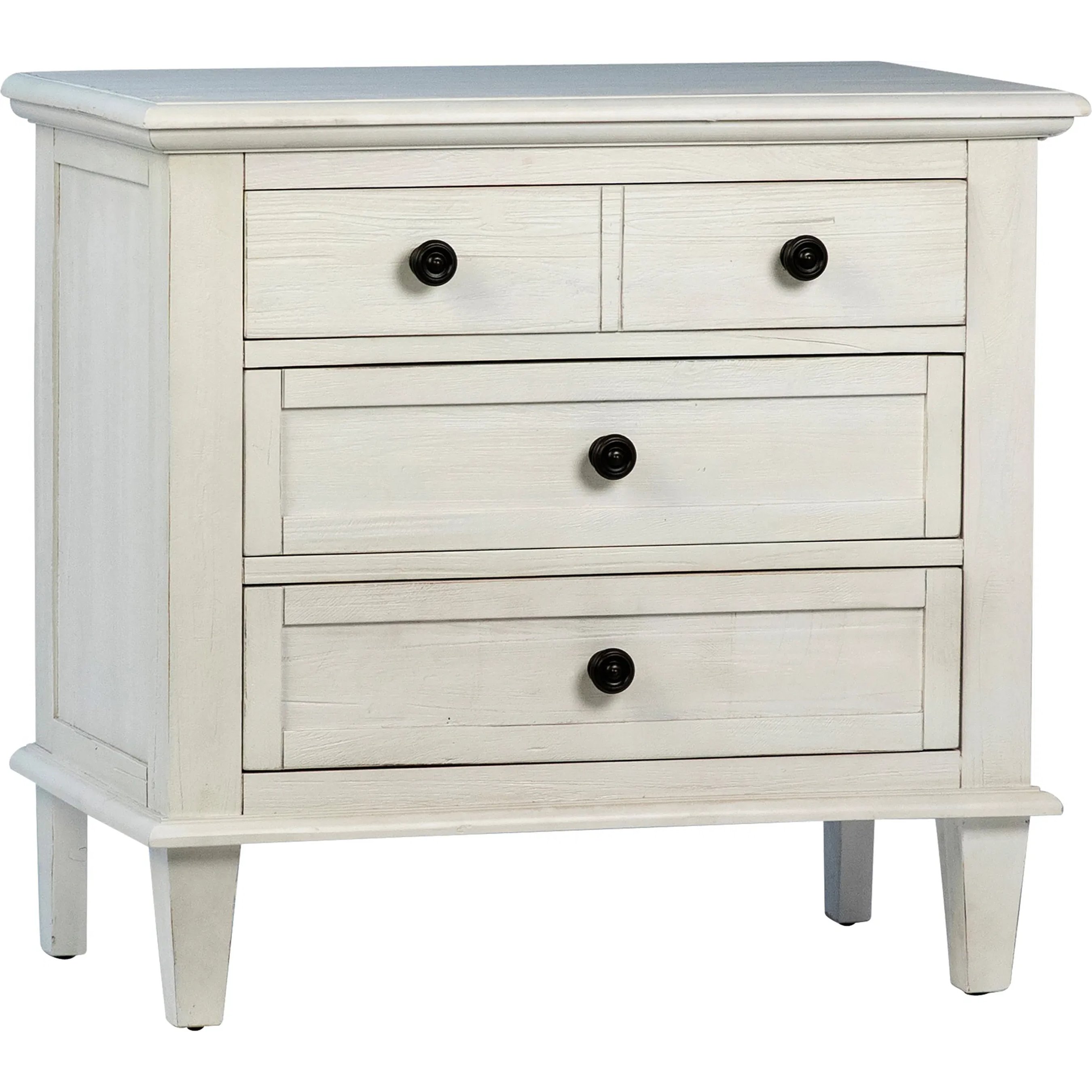 Dontae Reclaimed Acacia White-Washed Nightstand | Layla Grayce