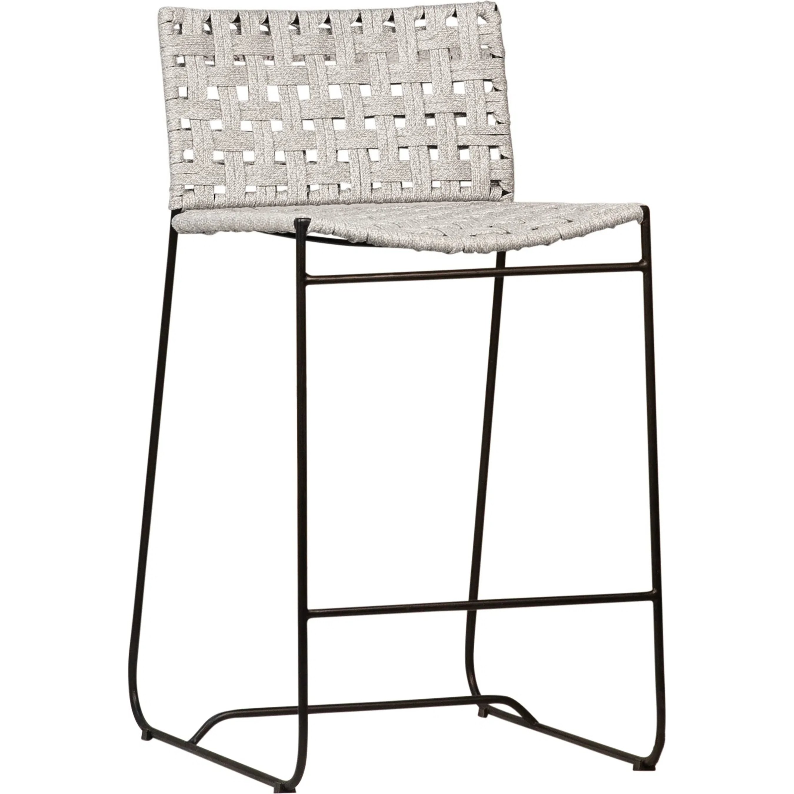 Arch & Plane Indra Indoor/Outdoor Woven Rope Counter Stool | Layla Grayce