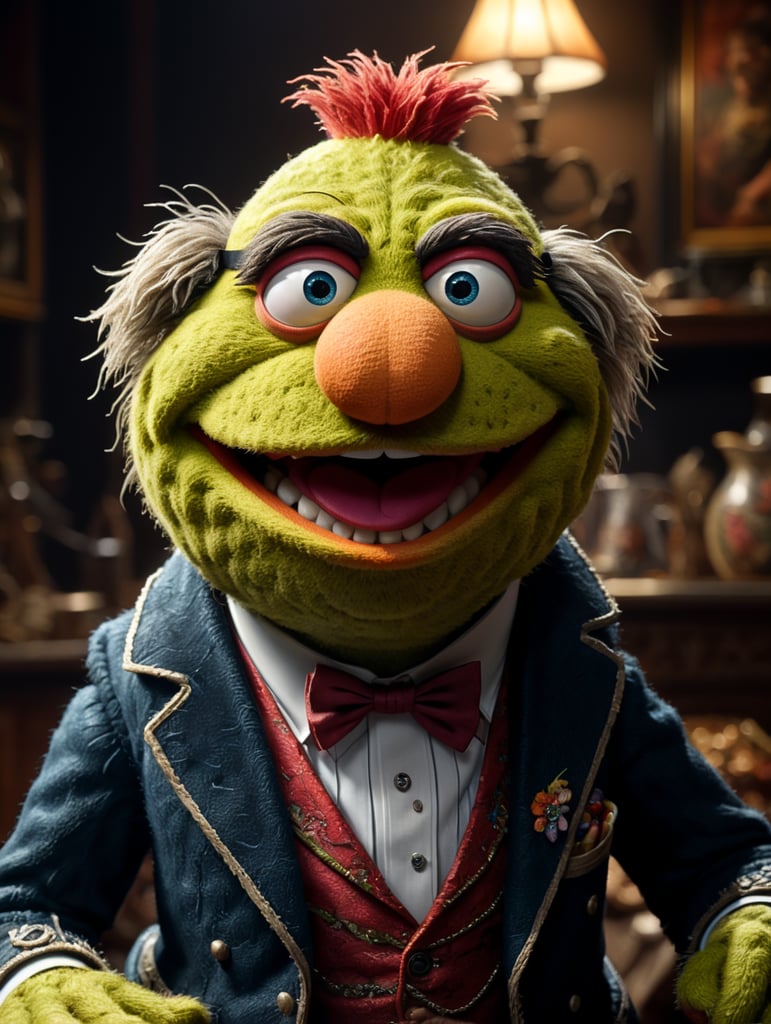 Premium Free ai Images | big mean carl from muppets