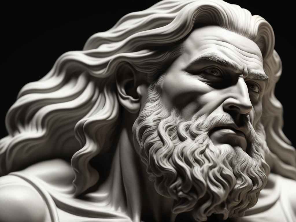 Lumenor AI Image Generation - realistic portrait white greek marble ...