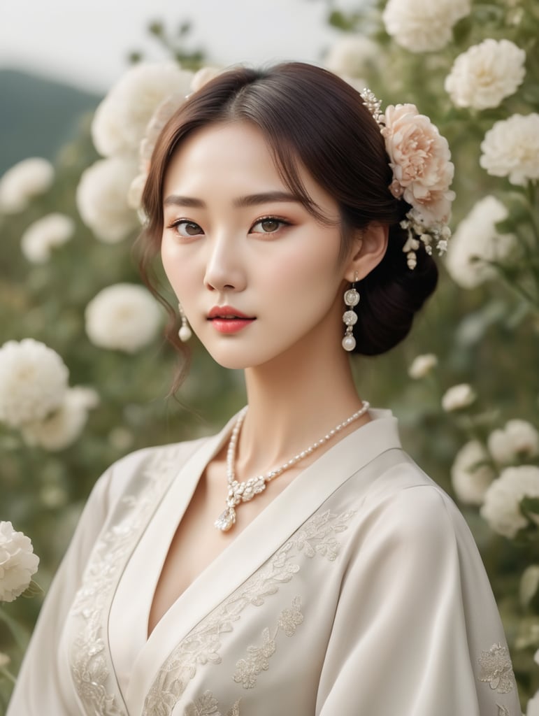 Premium Free ai Images | german korean young women with inhuman beauty