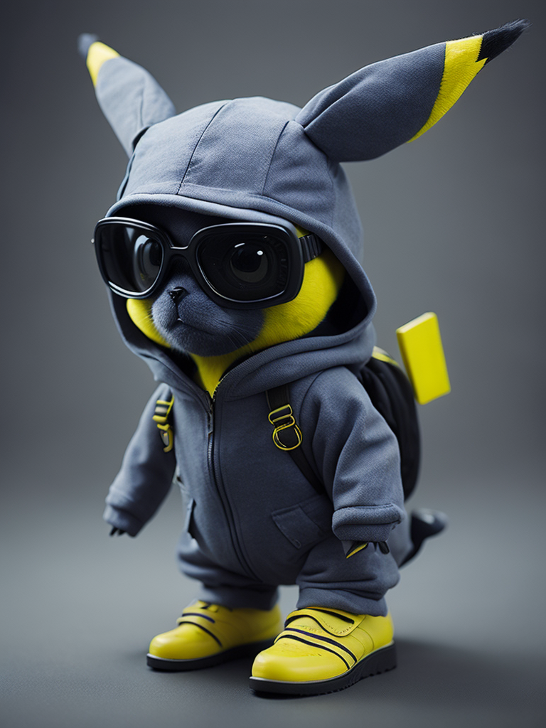 Lumenor AI Image Generation - cute stylish pikachu dressed in stylish ...