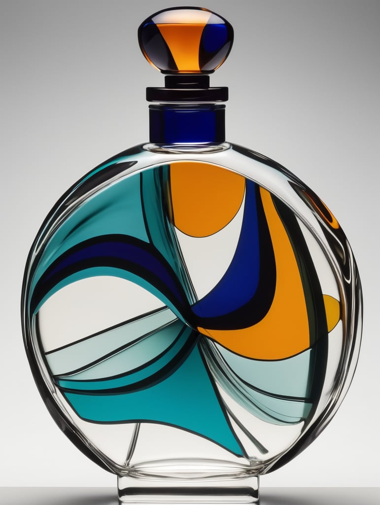 Premium Free ai Images | perfume bottle with abstract look design ...