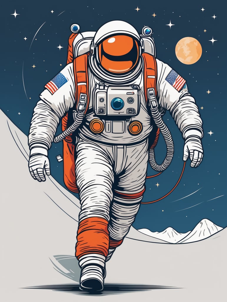 Premium Free ai Images | santa claus wearing an astronaut suit while ...