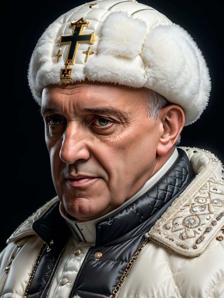 Premium Free ai Images | professional photo of glamour pope francis ...