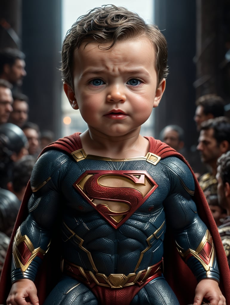 Premium Free ai Images | baby superman
