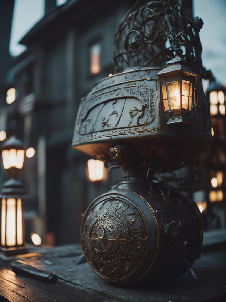 Lumenor AI Image Generation - close up of sampo which is magical device ...