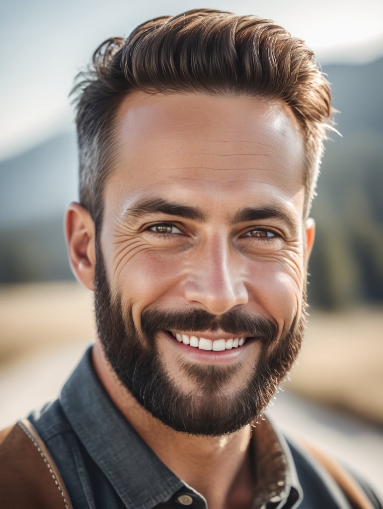 Lumenor AI Image Generation - realistic portrait of an western man with ...