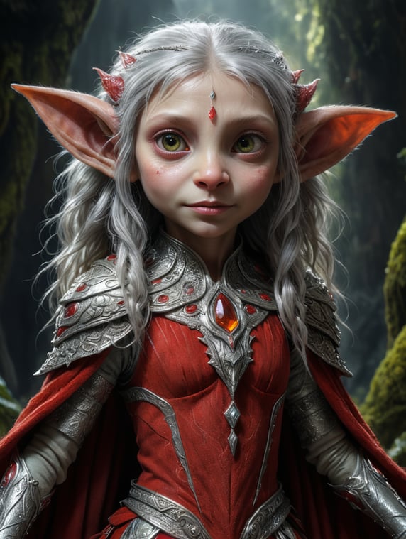 Premium Free ai Images | gelfling extra furry animal like red and ...