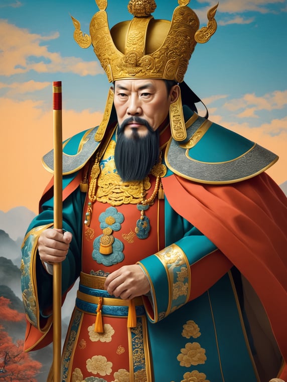 Premium Free ai Images | chinese emperor