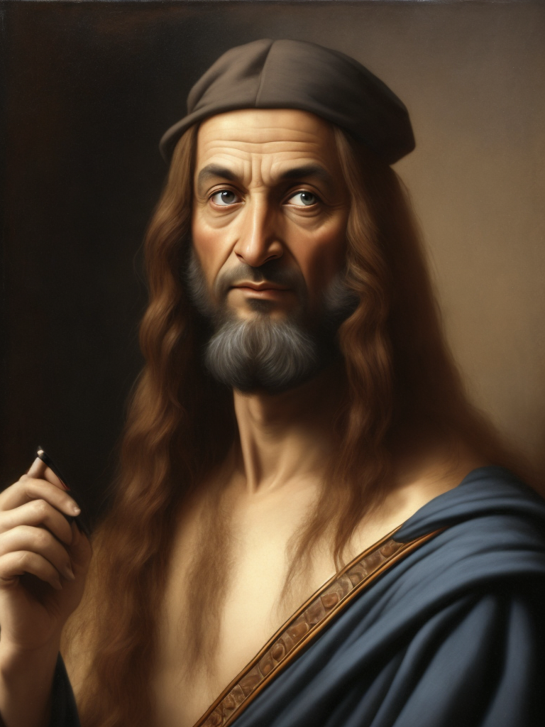 Lumenor AI Image Generation - leonardo da vinci in real life