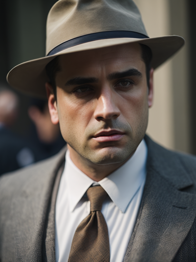 Lumenor AI Image Generation - al capone american gangster rare photo