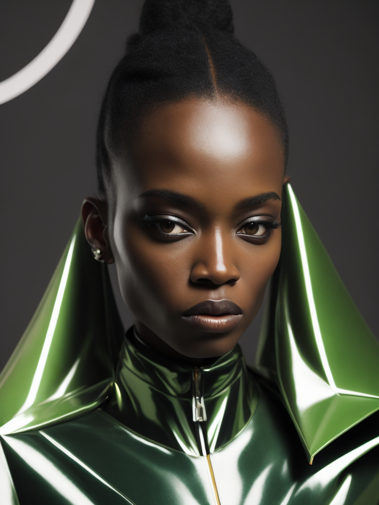 Lumenor AI Image Generation - serious black female model looking ...