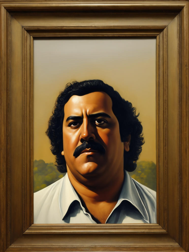 Lumenor AI Image Generation - pablo escobar portrait painting oil ...