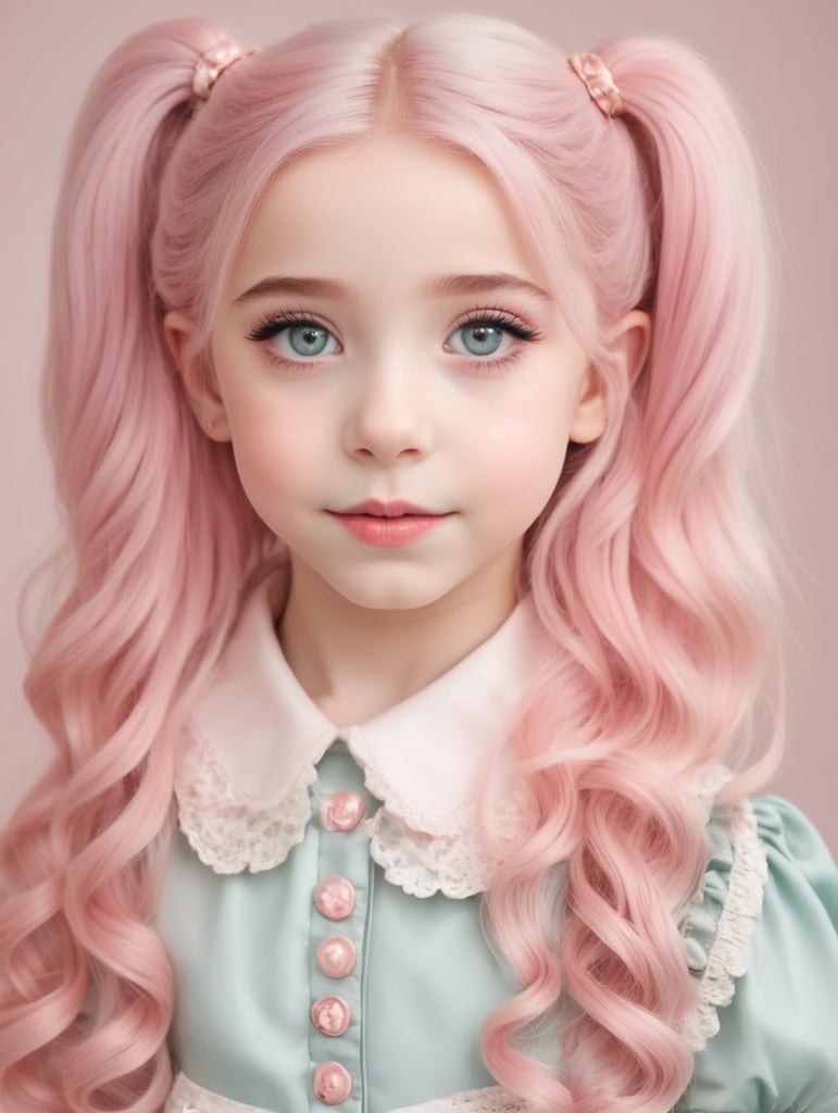 Premium Free ai Images | belle delphine as child pretty beautiful girl ...