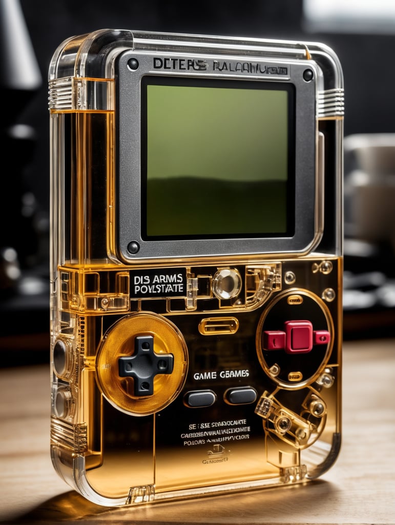 Premium Free ai Images | see through polycarbonate game boy designed by ...