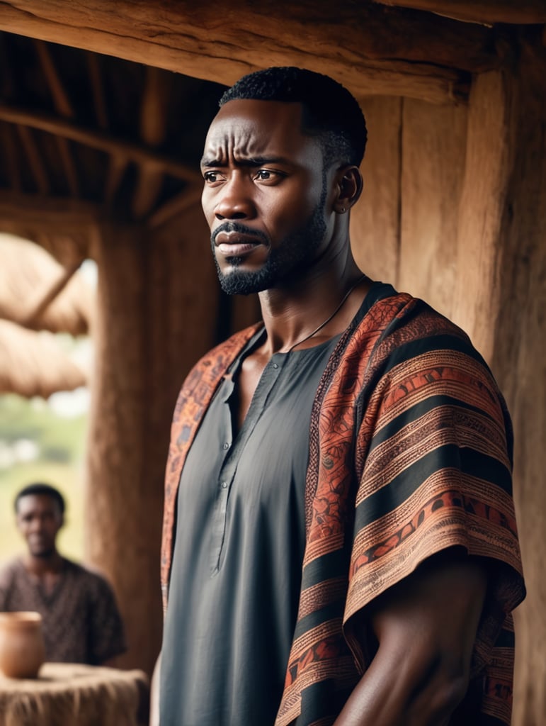 Premium Free ai Images | create realistic image of an african quaint ...