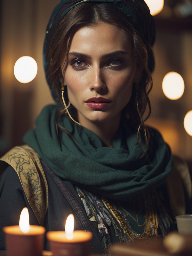 Lumenor AI Image Generation - portrait of traditional gypsy woman ...