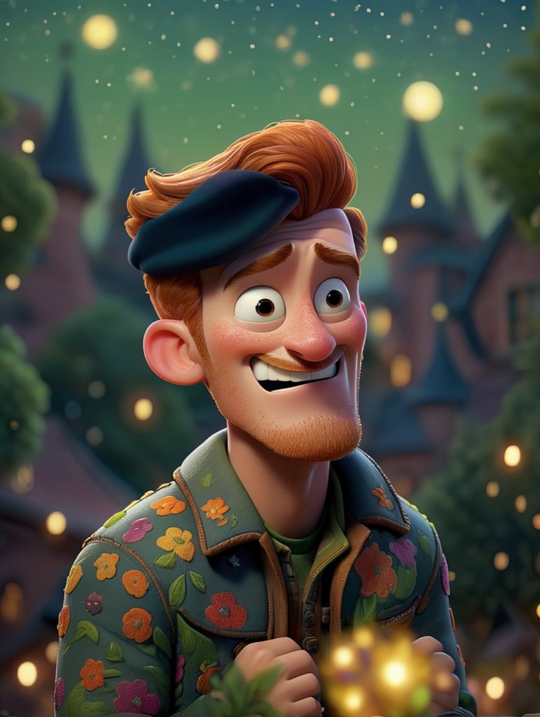 Premium Free ai Images | beautiful ginger man with freckles wearing ...