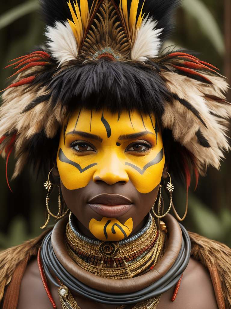 Lumenor AI Image Generation - papua new guinea native person female ...