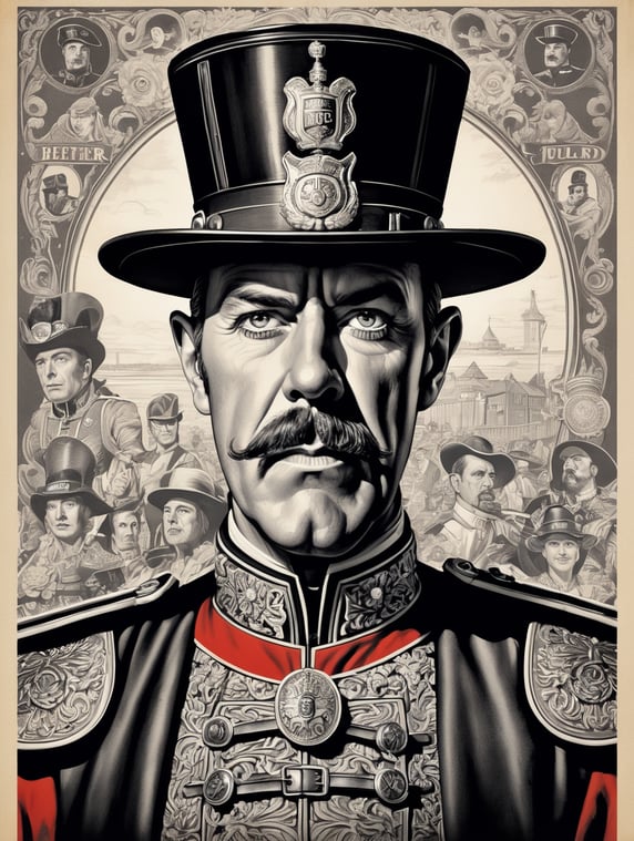 Premium Free ai Images | this artwork of beefeater by george wilson is ...