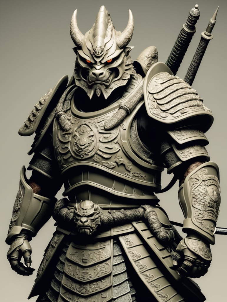 Premium Free ai Images | japanese army warrior beast